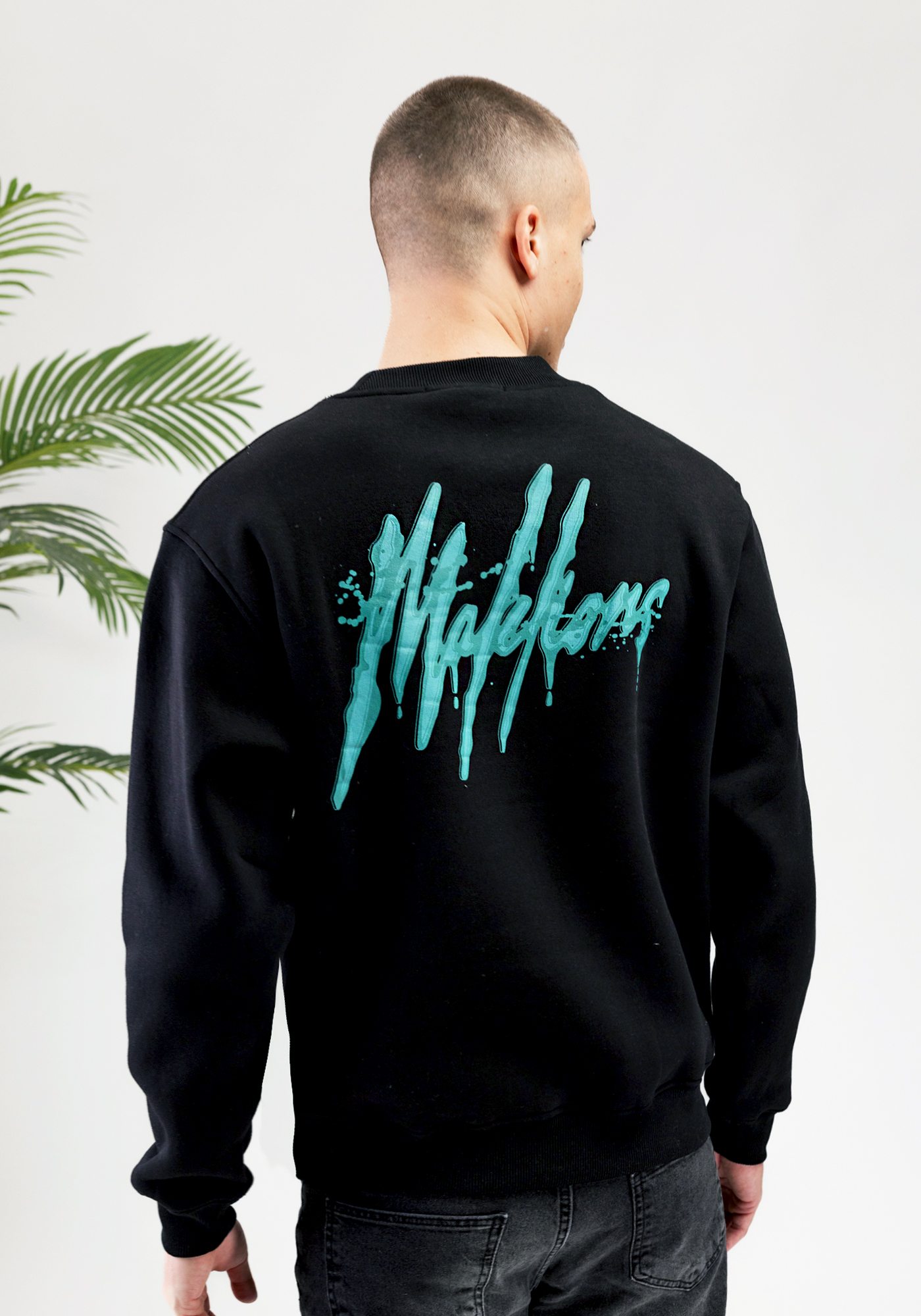 MALELIONS Signature Drip Sweater - Black - Cotton District